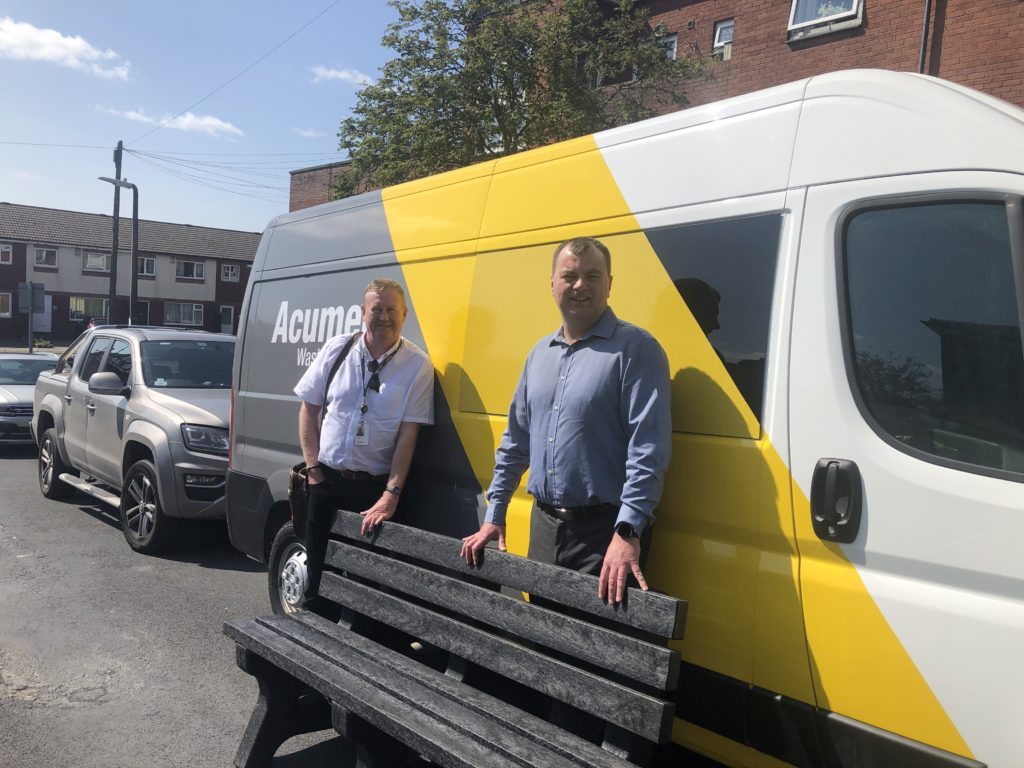 Acumen Donate New Benches to Places for People - Acumen Waste